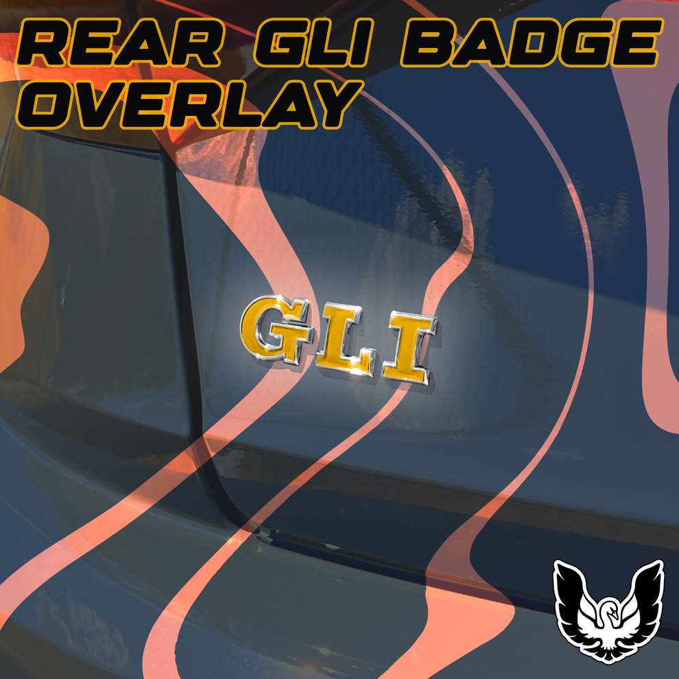 Rear GLI Badge Overlay | 2019-2021 GLI – Swan Vinyl Works
