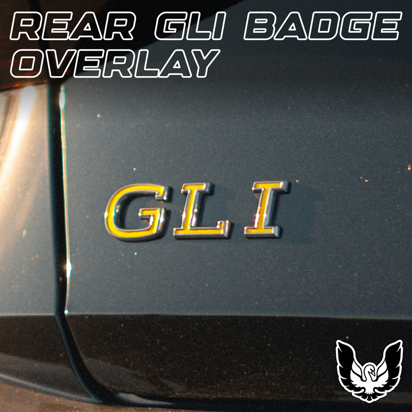 Rear GLI Badge Overlay | 2022-2024 GLI – Swan Vinyl Works